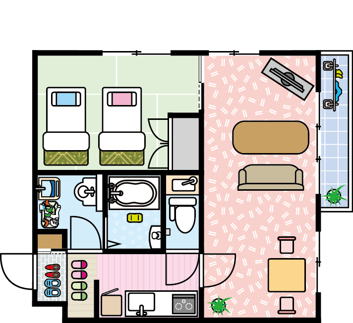 同棲カップルや新婚夫婦におすすめの間取りを解説！1K〜3LDKで二人暮らしをシミュレーション｜フタリノ